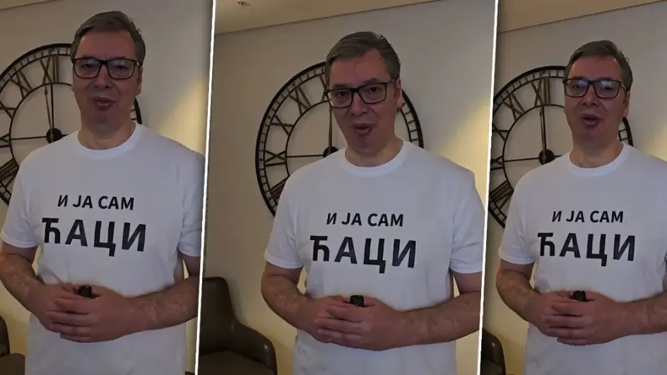 Vučić čestitao Dan studenata u majici "I ja sam Ćaci"